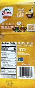 Food Label: Oppy Zespri Kiwifruit Sungold (Oppy, United States of ...