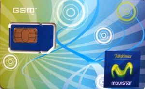 Phonecard: GSM - Green And Blue Design (Telefónica Movistar, Mexico ...