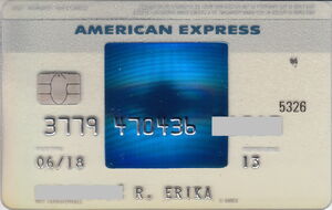 Bank Card: American Express Transparent blue (Otp Bank, HungaryCol:HU ...