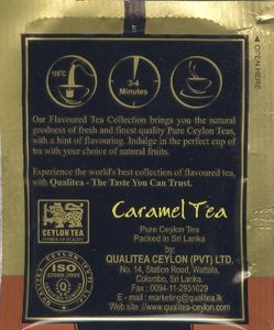 Tea Bag: Caramel Tea, N1, glossy (Qualitea, Sri LankaCol:TB-LK-2671