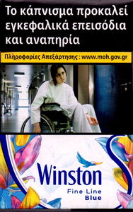 Paquet de cigarettes: Winston Blue Fine Line 2022 Limited Edition ...