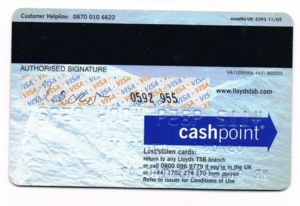 Bank Card: Lloyds Tsb VISA (Lloyds TSB, United Kingdom of Great Britain ...