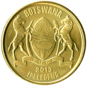 Moneda: 1 Pula (Botswana(1976~Actualidad - Circulación (Pula)) Col:BW ...