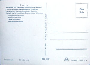 Tarjeta Postal: Soviet War Memorial Treptow (Alemania, República ...