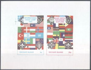 Stamp: Flags of many Nations (Scotland, Davaar Island: Cinderella ...