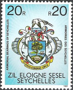 Stamp: National arms (Seychelles - Zil Eloigne Sesel(Definitive ...