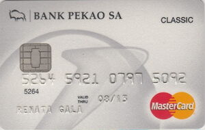 Bank Card: Mastercard Classic (Bank Polska Kasa Opieki SA/Bank Pekao SA ...