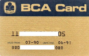 Bank Card: BCA Card (Bank Central Asia, IndonesiaCol:ID-GM-0172.02 💳