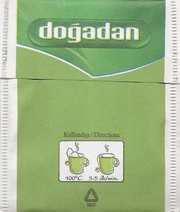 Tea Bag: Naneli Ihlamur Bitki Çayi, dif logo, white stripe under flap ...