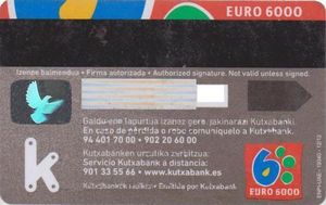 Bank Card: Bbk = Titanio (BBK - Caja Bilbao Bizkaia, SpainCol:ES-VI-0408