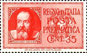 Stamp: The Great Italian - Galileo Galilei (Italy(Pneumatic Mail) Mi:IT ...