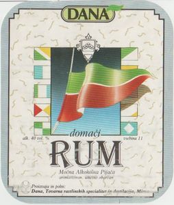 Drink Label: Rum (Dana, YugoslaviaCol:YU-RUM-000001