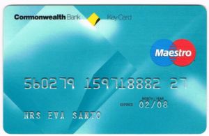 Bank Card: Commonwealth Bank - KeyCard (Commonwealth Bank, AustraliaCol ...