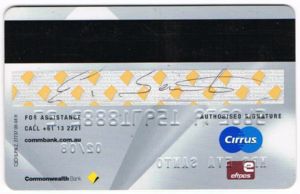 Bank Card: Commonwealth Bank - KeyCard (Commonwealth Bank, AustraliaCol ...