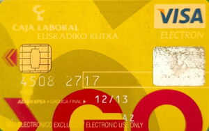 Bank Card: Caja Laboral (Caja Laboral, SpainCol:ES-VE-0233.04 💳