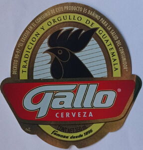 Drink Label: Gallo Cerveza (Cervecería Centroamericana, S.A ...