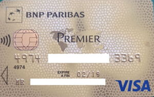 Bank Card: Premier (BNP Paribas, FranceCol:FR-VI-0053.02 💳