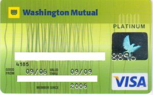Bank Card: Platinum (Washington Mutual Bank, United States of America ...