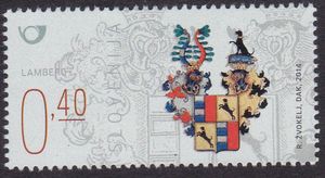 Stamp: Lamberg (Slovenia(Coats Of Arms Of The Nobility) Mi:SI 1078,Sn ...