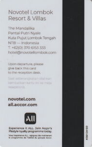 Hotel Card: Novotel Lombok - Resort & Villas (Novotel, Indonesia ...