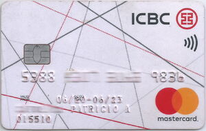Bank Card: ICBC Mastercard (ICBC - Industrial and Commercial Bank of ...