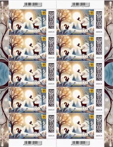 Stamp: Winter Landscape (Germany, Federal Republic(Christmas 2025) Mi ...
