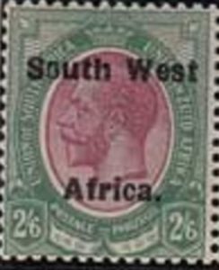 Timbre: King George V, overprinted in English (Afrique du Sud-Ouest ...
