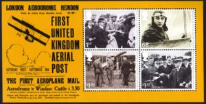 Stamp: First United Kingdom Aerial Post (United Kingdom of Great ...