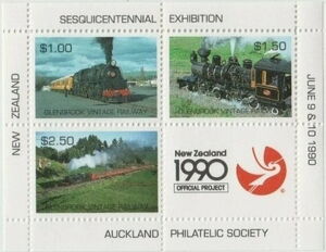 Stamp: New Zealand Sesquicentennial Exhibition (New Zealand: Private ...