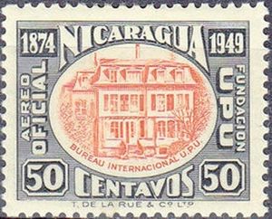 Sello: Town Hall Bern after reconstruction (Nicaragua(Officials: 75th ...