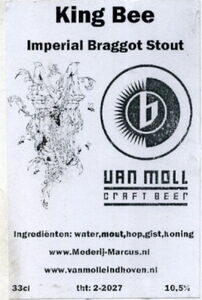 Etiqueta de bebida: Marcus King Bee Imperial Braggot Stout (Mederij ...