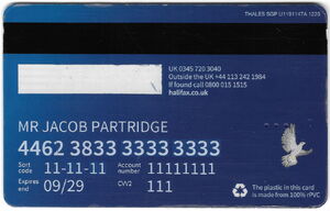 Bank Card: Halifax Visa Debit (Halifax, United Kingdom of Great Britain ...