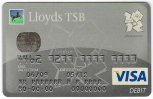 Banka Kartı: Lloyds TSB Platinum Visa Debit (Lloyds TSB, Birleşik ...
