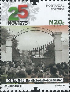 Briefmarke: Surrender of the Military Police (Portugal(Events of 25 ...