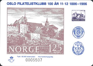 Stamp: Oslo Philatelic Club 100 years (Norway(Oslo Philatelic Club 100 ...