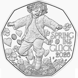 Coin: 5 Euro (New year - Jump for Joy 2026 - Silver) (Austria(2016 ...