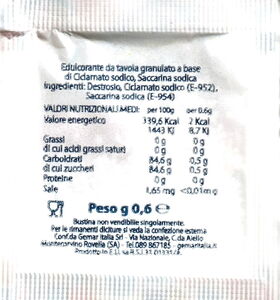 Sobre de azúcar: Caffè Moreno (Italia(Artificial Sweetener) Col:IT-N ...
