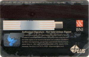 Bank Card: Platinum (Bank BNI, IndonesiaCol:ID-VI-0198 💳