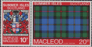 Stamp: Highland Clans, MacLeod (correct Tartan) (Scotland, Summer Isles ...