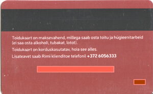 Functional Card: Rimi toidukaart (Shops - Supermarkets, Estonia(Rimi ...