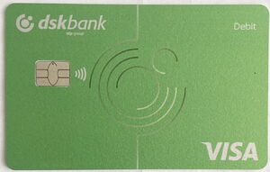 Carte bancaire: Dsk Bank Visa Debit Green - 0325 (DSK Bank, BulgarieCol ...