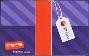 Gift Card: Staples (Staples, United States of America(Various designs ...
