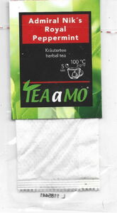 Tea Bag: Admiral Nik's Royal peppermint (TEAaMO, Germany, Federal ...