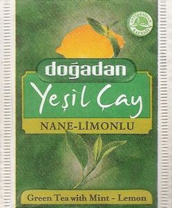 Tea Bag: Yeşil Çay Nane-Limonlu, flap, no ® in logo (doğadan, Türkiye ...