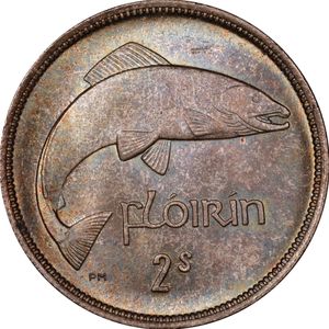 Coin: 1 Florin (Florin, Two Shillings) - Saorstát Éireann (Ireland(1928 ...