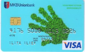 Bank Card: MKB Unionbank Visa Hand Blue - 05/13 (MKB Unionbank ...