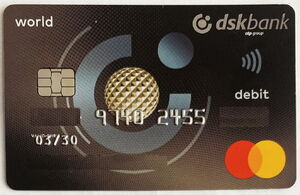 Bank Card: Dsk Bank Mastercard World Debit - 02/25 (DSK Bank ...