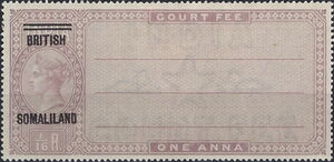 Stamp: Queen Victoria (1819-1901) (Somaliland Protectorate: Revenue ...