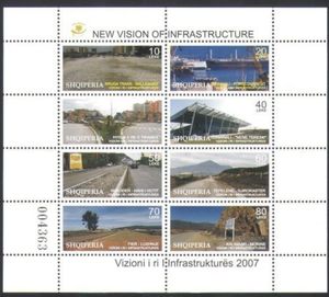 Stamp: Infrastructure development (Albania(Infrastructure development ...