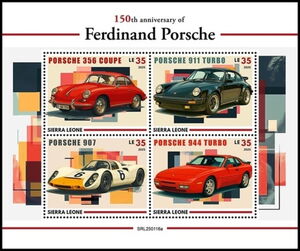 Timbre: 150th Anniversary of the Birth of Ferdinand Porsche (Sierra ...